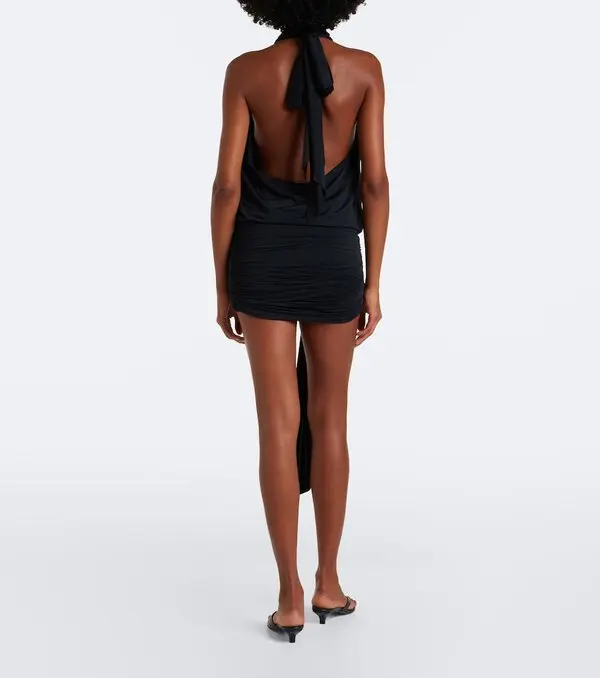 DE LA VALI Vida Draped Jersey Minidress