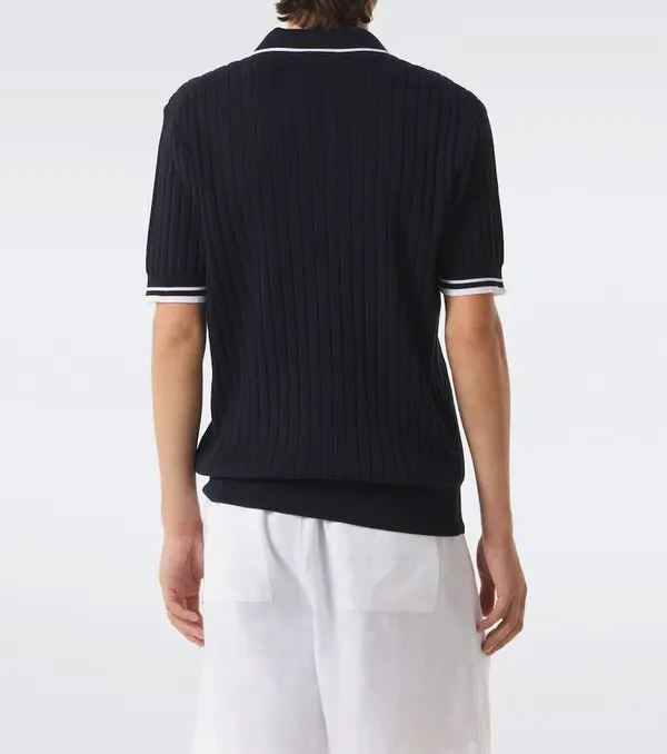 Dolce & Gabbana Dg Cotton Polo Shirt - Blue