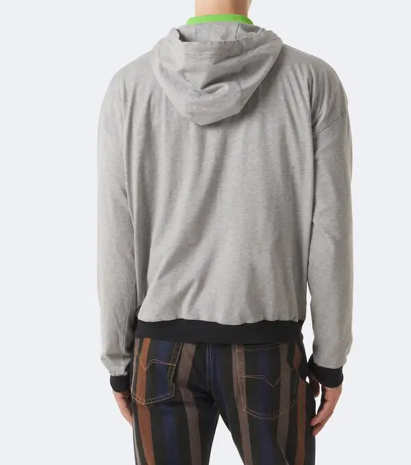 Versace Medusa Cotton Jersey Hoodie - Grey
