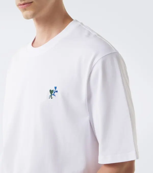 AMI Paris De Cœur Tulipe Cotton Jersey T-shirt