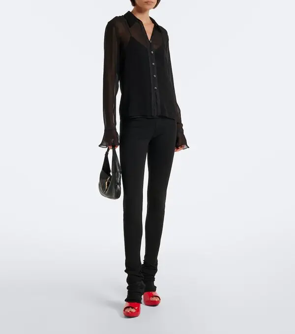 Gucci Patent Leather Platform Mules - Red