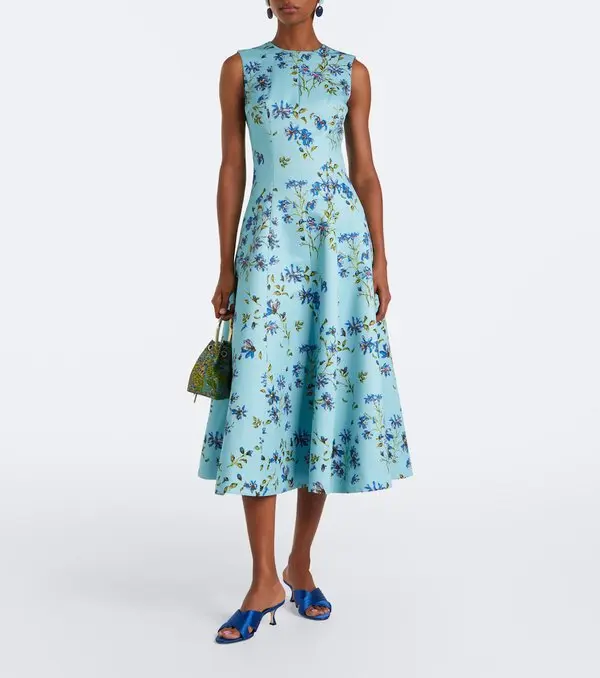 EMILIA WICKSTEAD Mara Floral Midi Dress