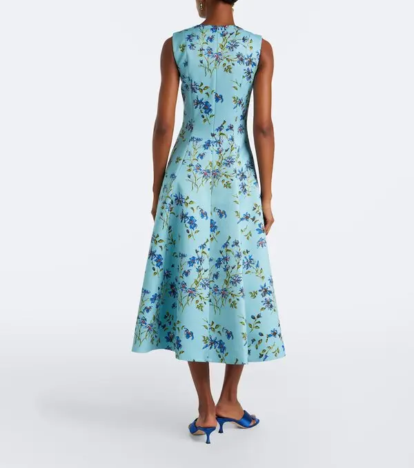 EMILIA WICKSTEAD Mara Floral Midi Dress