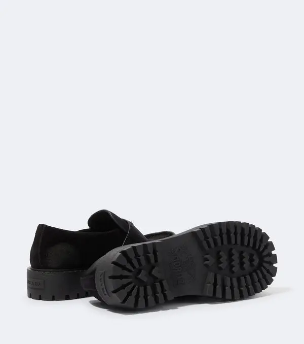 Prada Suede Loafers - Black