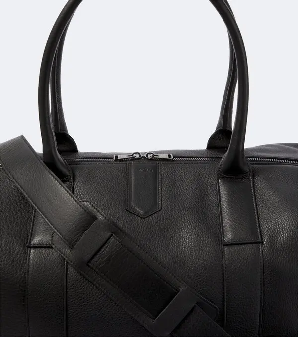 Canali Leather Duffel Bag