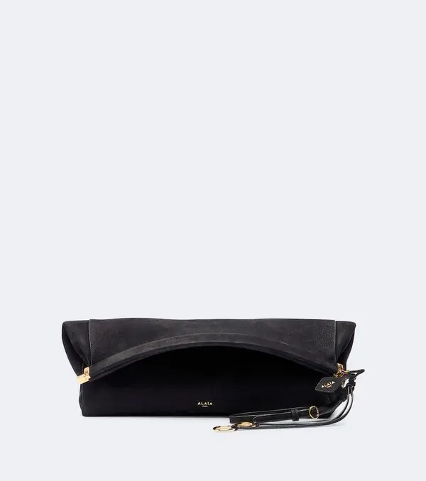 Alaïa Le Click Medium Leather Clutch - Black