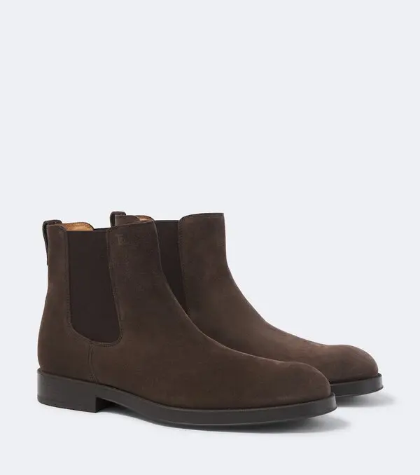TOD'S Suede Chelsea Boots - Brown