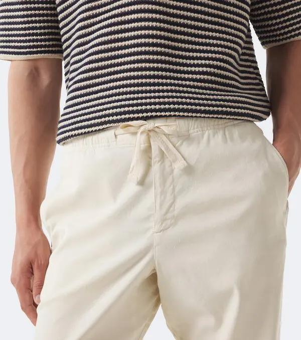 Orlebar Brown Alex Linen-blend Trousers - White