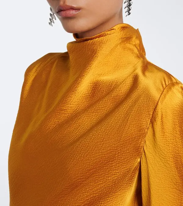 Tove Silk Satin Gown - Gold
