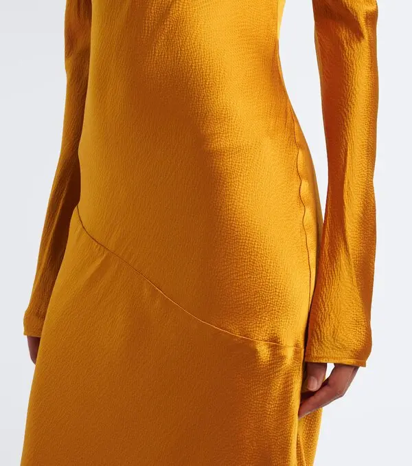 Tove Silk Satin Gown - Gold