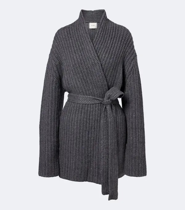 LISA YANG Cashmere Wrap Cardigan - Grey