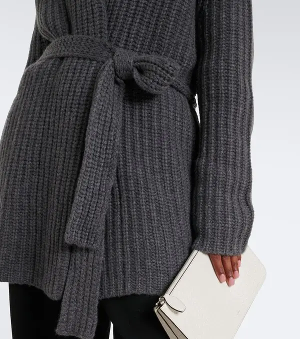 LISA YANG Cashmere Wrap Cardigan - Grey