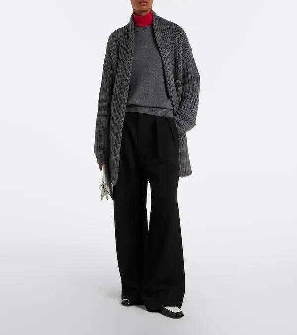 LISA YANG Cashmere Wrap Cardigan - Grey