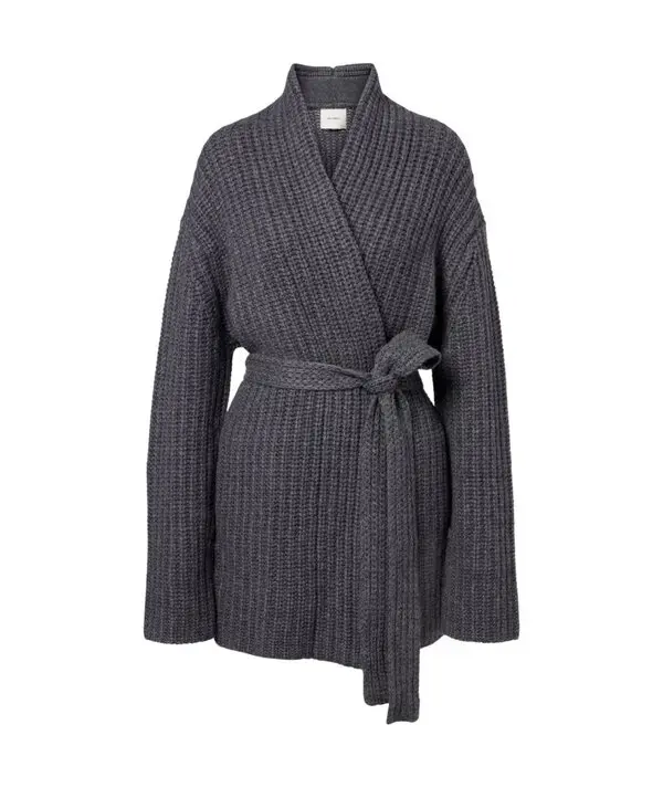 LISA YANG Cashmere Wrap Cardigan - Grey