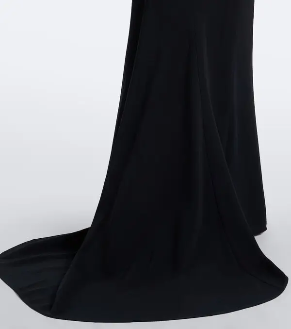 Stella McCartney Embellished Crêpe Gown - Black