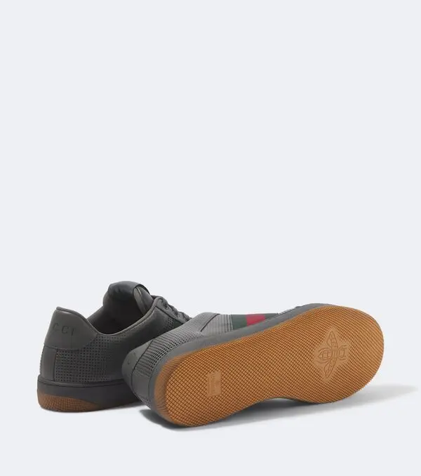 Gucci Screener Perforated Leather Sneakers