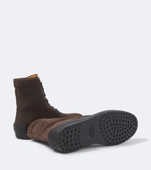 TOD'S Suede Lace-up Boots