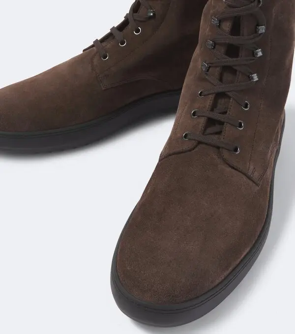 TOD'S Suede Lace-up Boots