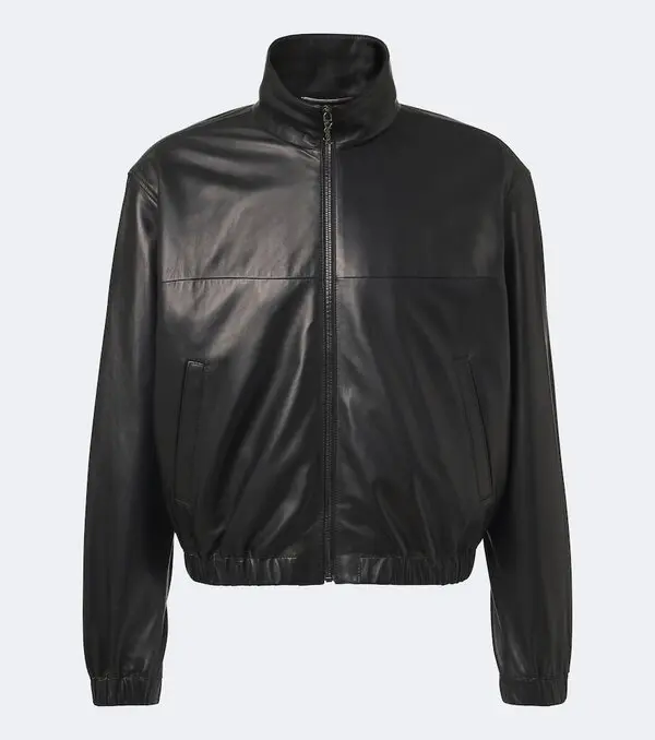 Saint Laurent Leather Blouson Jacket