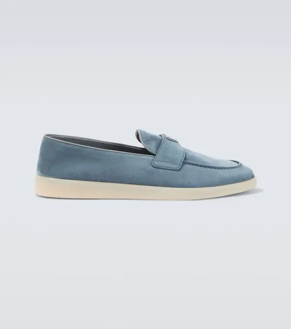 Prada Suede Loafers - Blue
