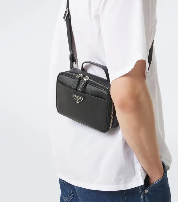 Prada Saffiano Leather Shoulder Bag