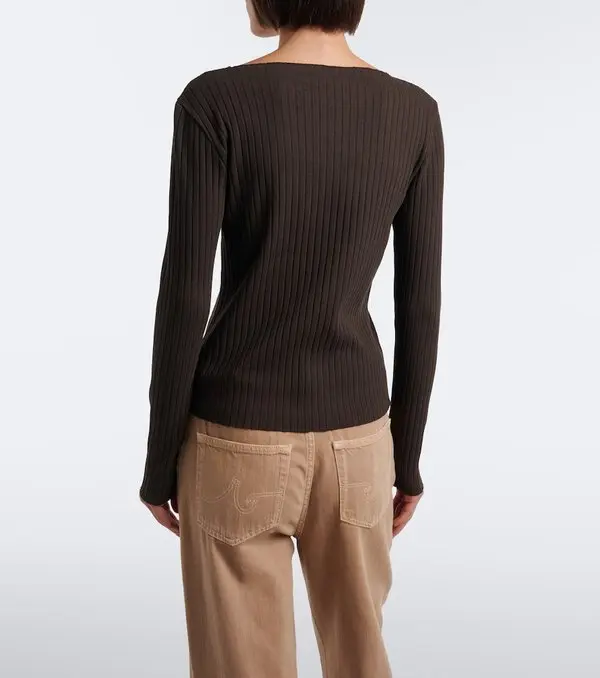 Vince Ribbed Long Sleeve Sweater