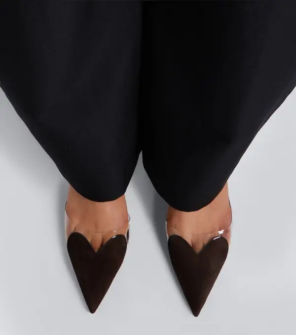 Alaïa Le Cour Suede Wedge Mules