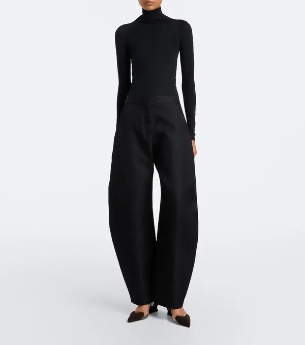Alaïa Le Cour Suede Wedge Mules