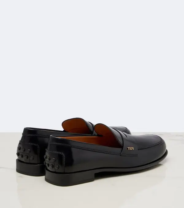 TOD'S Leather Penny Loafers