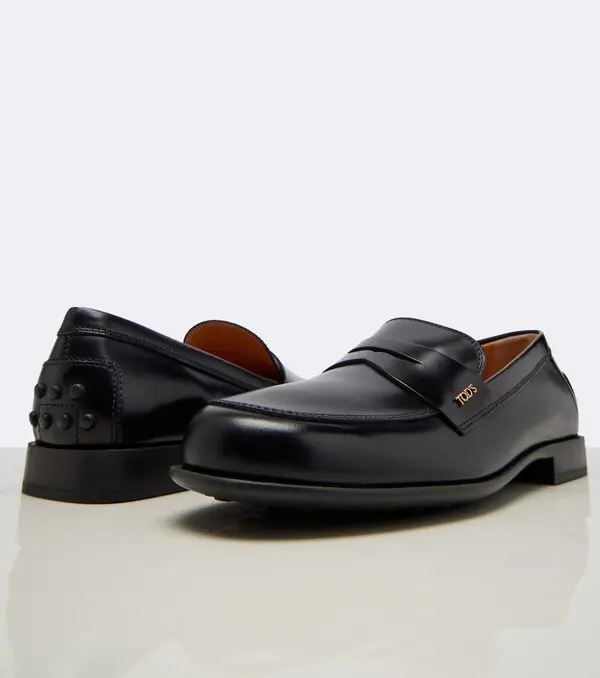 TOD'S Leather Penny Loafers