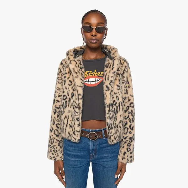 MOTHER The Hooded Polar Opposite Spotted Counter Culture Jacket - Black