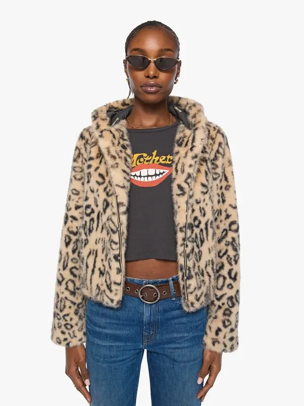 MOTHER The Hooded Polar Opposite Spotted Counter Culture Jacket - Black