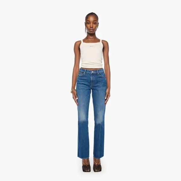 MOTHER The Outsider Sneak Bootcut Jeans - Blue