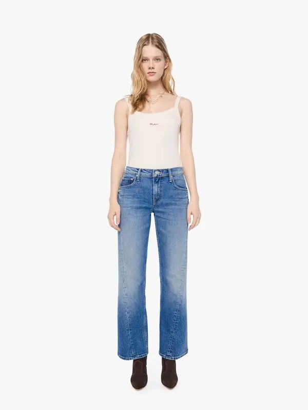 MOTHER Petites The Lil Bookie Twist Skimp Jeans Just An Animal - Blue
