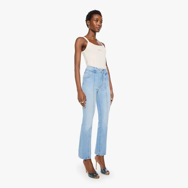 MOTHER The Western Hustler Hover Derby Doll Jeans - Light Blue