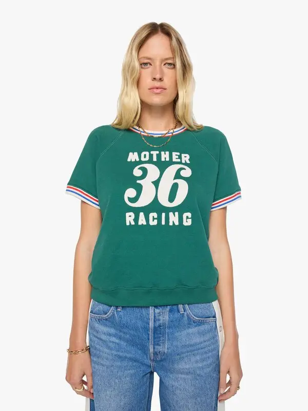 MOTHER The Short Sleeve Sport Concert Racing Shirt - Green