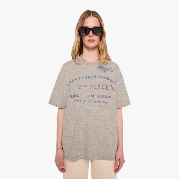 MOTHER The Lowdown Canoe Cook Off T-shirt - Grey