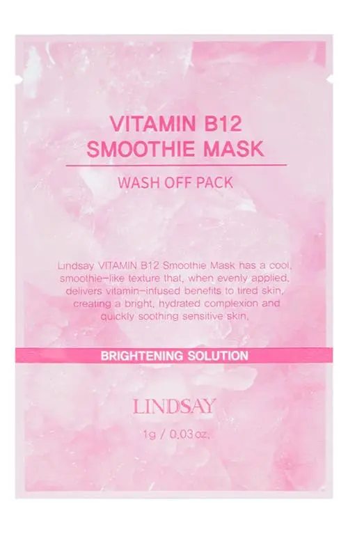 LINDSAY Vitamin B12 Smoothie Wash Off Mask - No Color