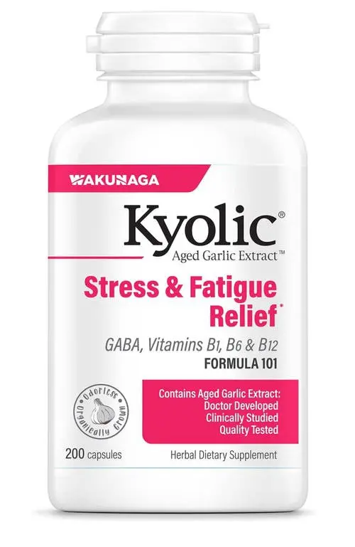 KYOLIC Aged Garlic Extract Formula 101, Stress And Fatigue Relief