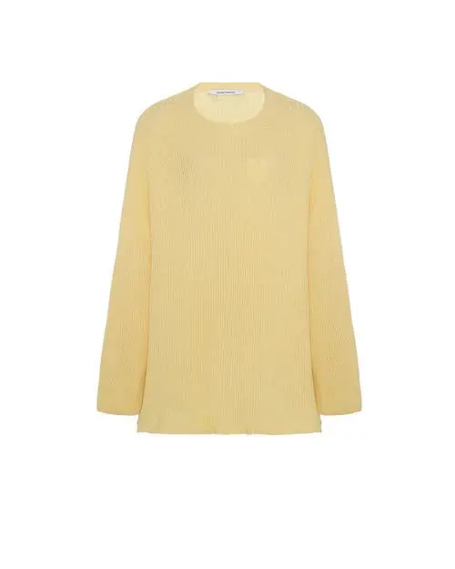Another Tomorrow Draped Crew Knit