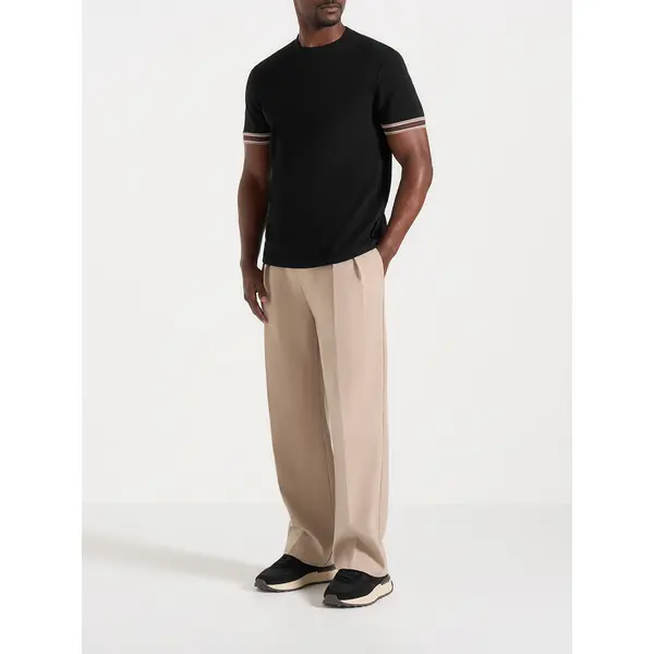 Manière De Voir Layton Taped Cotton T Shirt - Black