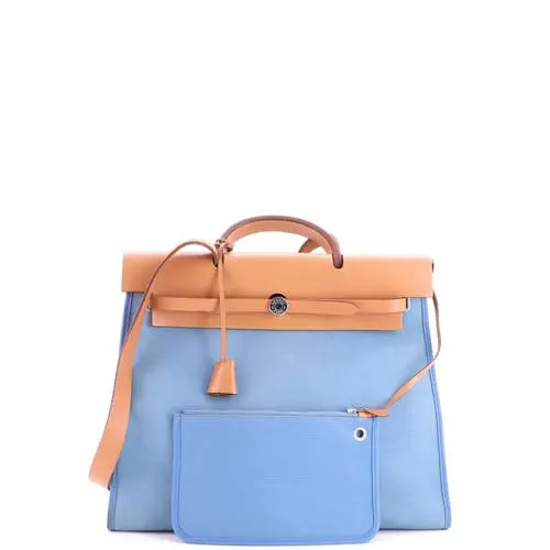 Hermès Herbag Zip Leather And Toile 39