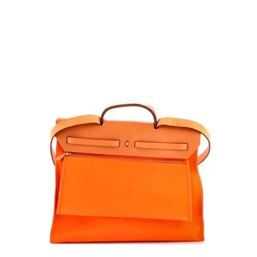 Hermès Herbag Zip Leather And Toile 39