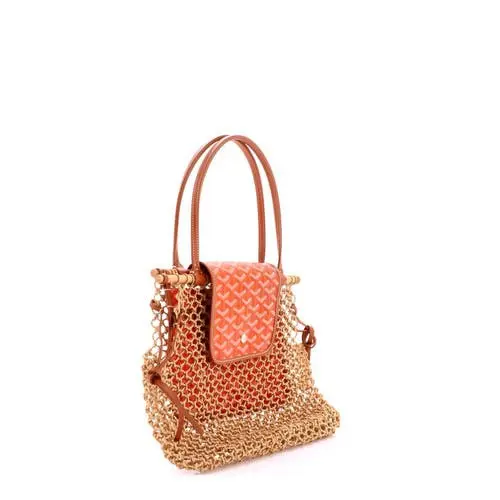 Goyard Aligre Bag Raffia Net With Coated Canvas