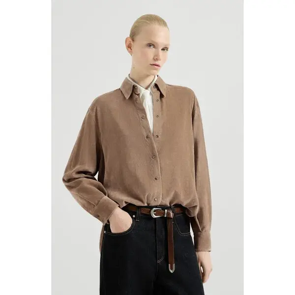 Brunello Cucinelli Fluid Corduroy Shirt
