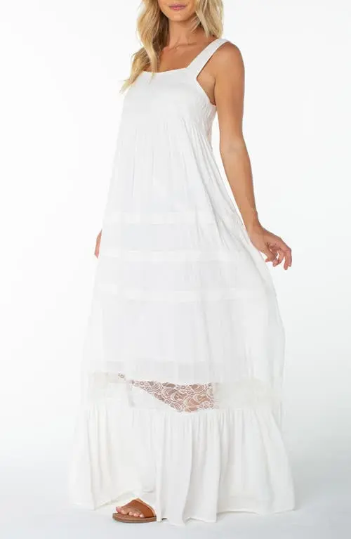 Roxy Summer Wind Maxi Dress With Lace Inserts