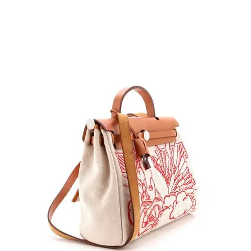 Hermès Herbag Zip Pegase Pop Toile And Leather 31