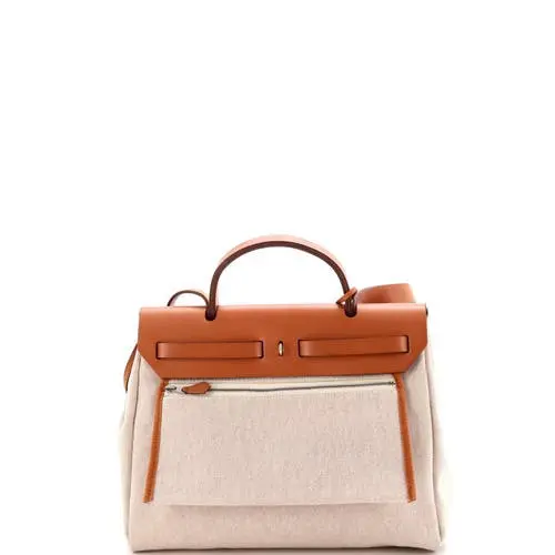 Hermès Herbag Zip Pegase Pop Toile And Leather 31