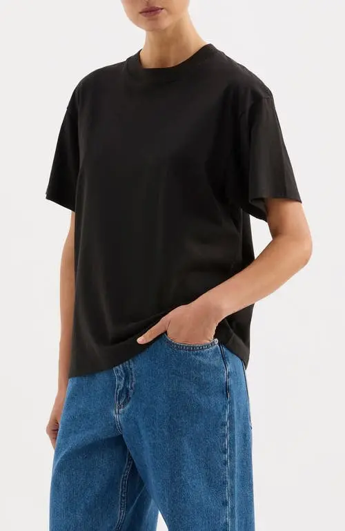 Nude Lucy Boyfriend Tee Cotton Jersey T-shirt - Black