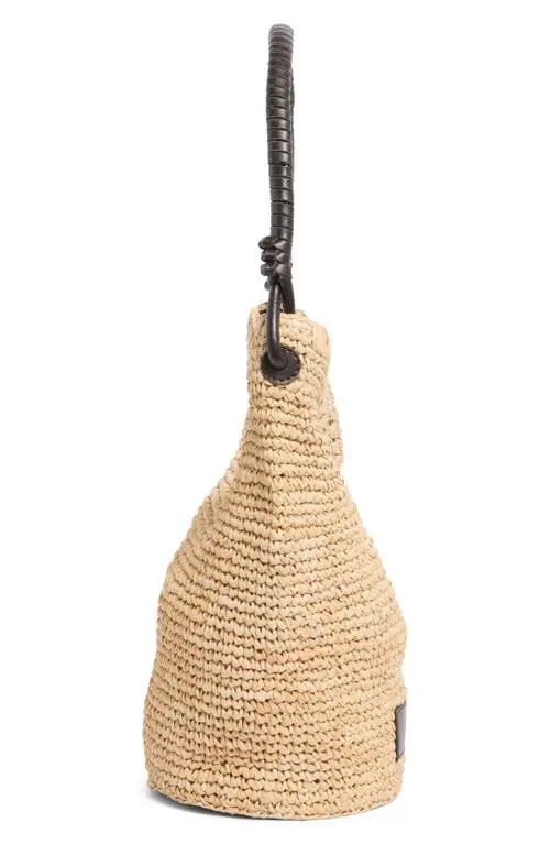 Staud Lani Raffia Bucket Bag